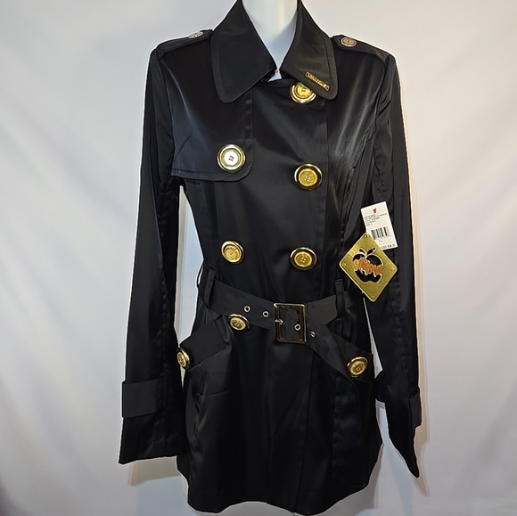 Apple Bottoms | Jackets & Coats | Vintage Apple Bottoms Black Trench ...
